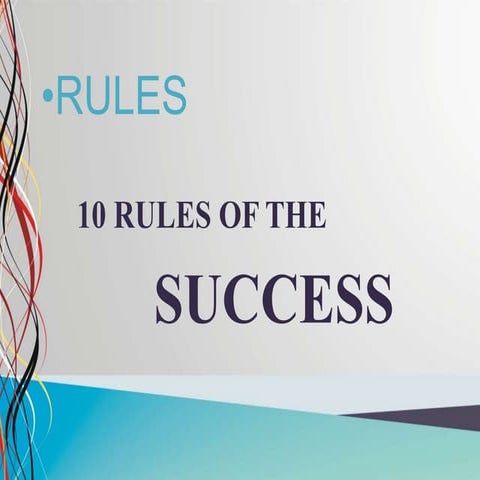 10 Rules of Success || Aamir Daniyal | PPT