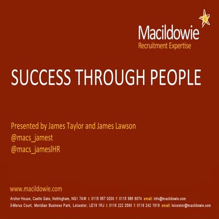 Success through People - CIPD Leicester | PPT