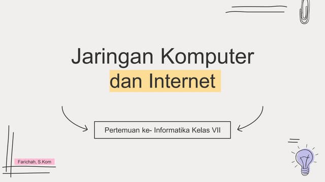 Jaringan Komputer & Internet | PDF