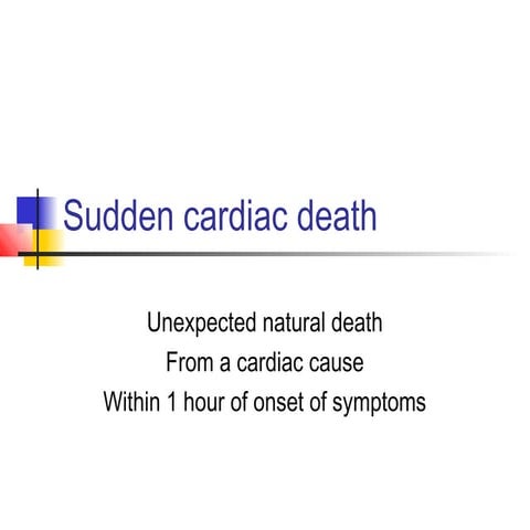 Sudden cardiac death | PPT