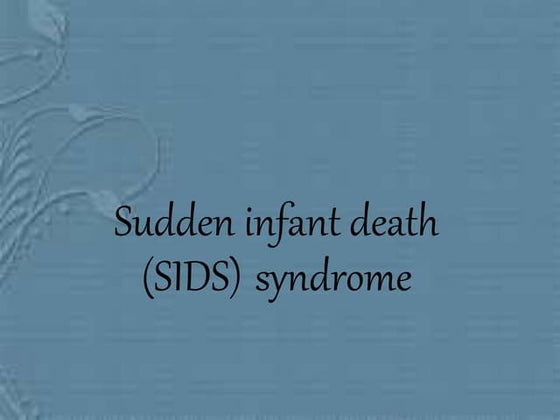 SIDS Concept Map Sample Chart - Nursing classes | PPT