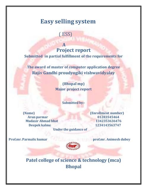 Mini Project Format | PDF