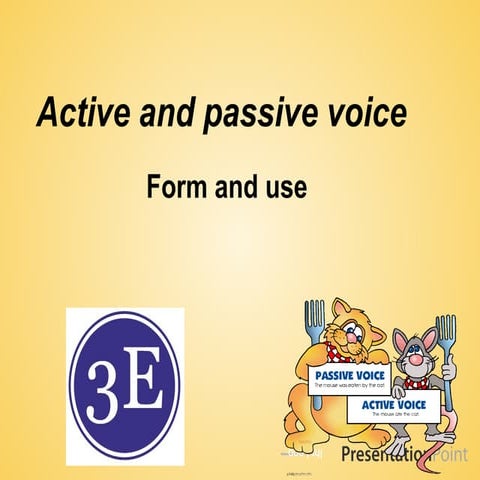 3eme passive voice grammar expla PRESENTATION | PPTX