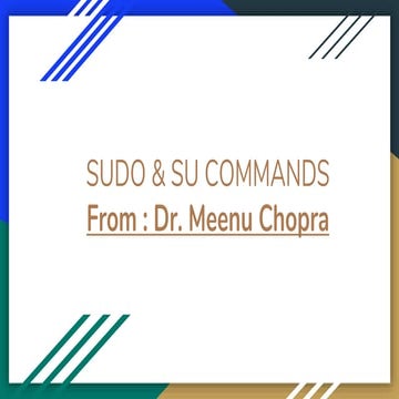 Sudo And Su Commands Ppt 8092