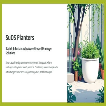 How Can a SuDS Planter Help Manage Rainwater Sustainably? | PPTX