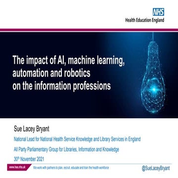 The impact of AI, machine learning, automation and robotics on the ...
