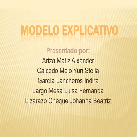 MODELO EXPLICATIVO | PPTX