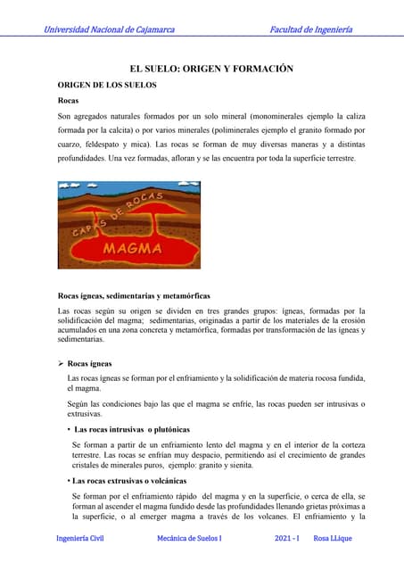Hoja De Trabajo Sobre El Ciclo De Las Rocas Para La Escuela Secundaria