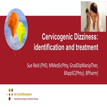 Cervicogenic Dizziness - identification and treatment | PPTX