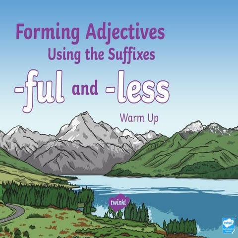 Learning Adjectives with Suffixes -ful and -less: Interactive English ...