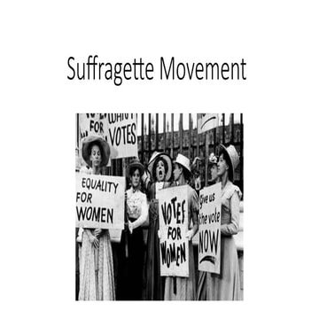 suffragette movement. Grade 8 Cambridge Historypptx | PPTX