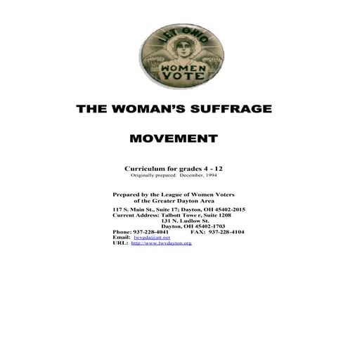 Women's Rights Movement | PPTX