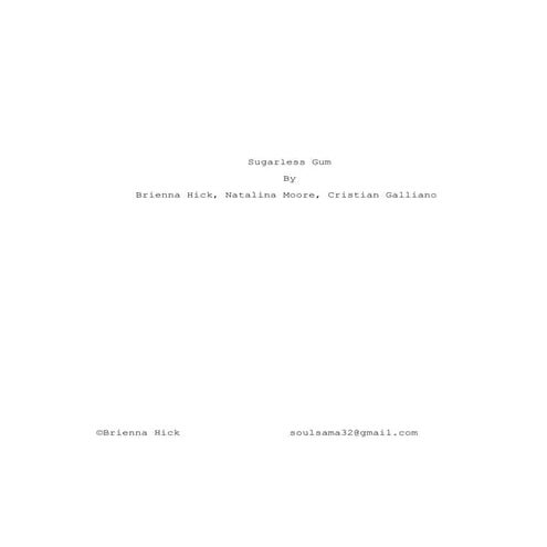Sugarless gum final draft | PDF