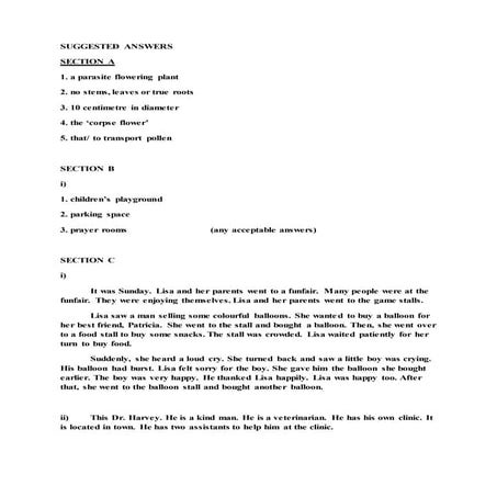 Suggested answers | PDF