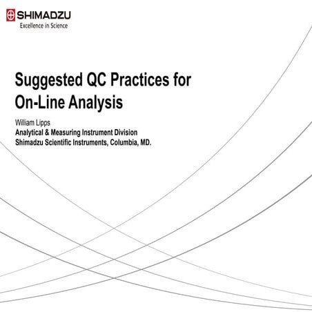 Suggested QC Practices for On-Line Analysis | PDF