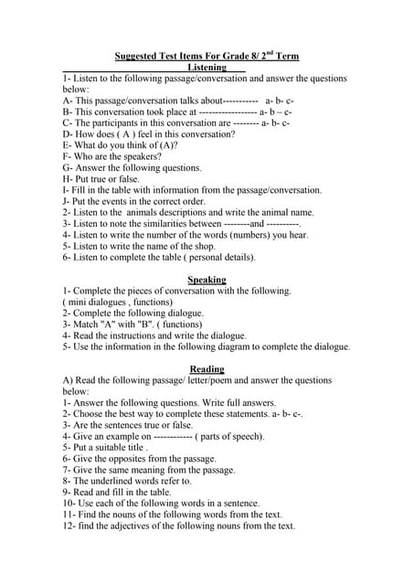 P3 Oral Handout | PPT