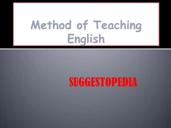 Suggestopedia | PPT