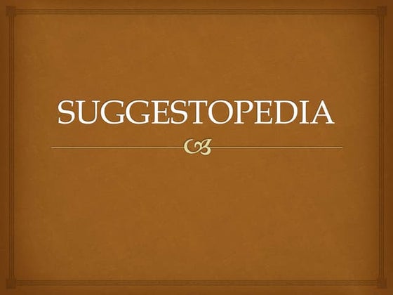 Suggestopedia | PPT