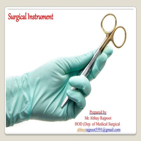 Surgical Instrument (OT Instruments) | PPTX