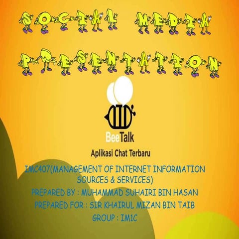 Bee Talk Presentation | PPTX | Social Networking | Internet