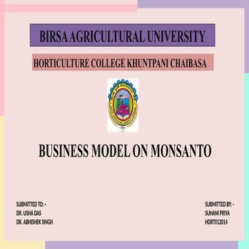 Adapted from Bayer-Monsanto the challenges of a Mega-merger. Cas.docx