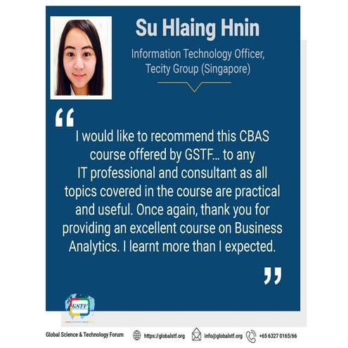 GSTF Singapore Testimonial | PPT