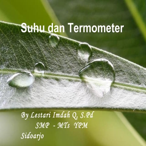 Suhu dan termometer | PPT