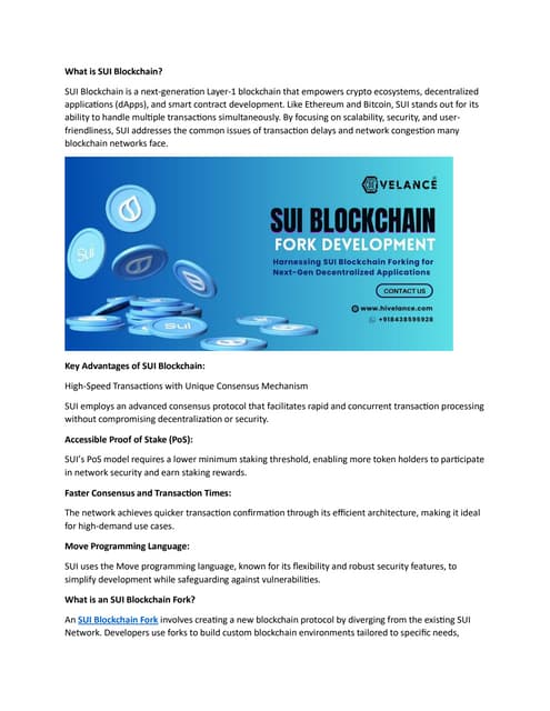 Discover the Future of Blockchain with SUI! | PPTX