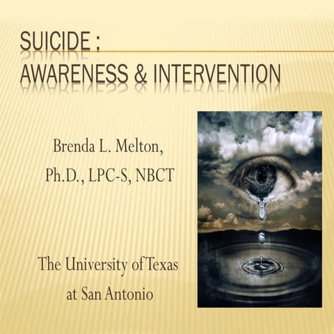 Suicide presentation | PPT