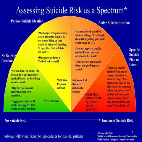 Suicide risk as a spectrum | PPTX