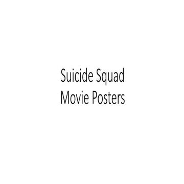 Suicide Squad Magazine Articles | PPTX