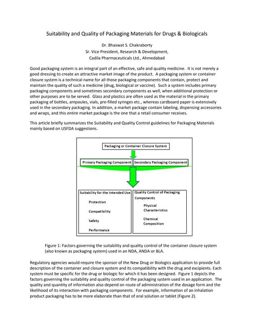 Pharmaceutical Packaging Guideline.pptx | Pharmaceutical Industry ...