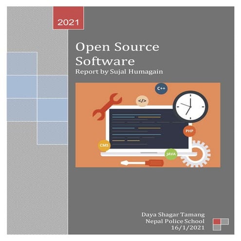 Report writing on Open source software | PDF