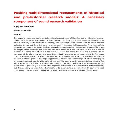 Sujay Rao Mandavilli Multidimensional Reenactments for Validating ...