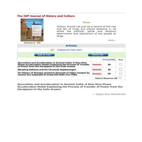 Sujay Rao Mandavilli IUP ICFAI publications | DOCX