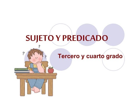 Sujeto y predicado | PPT