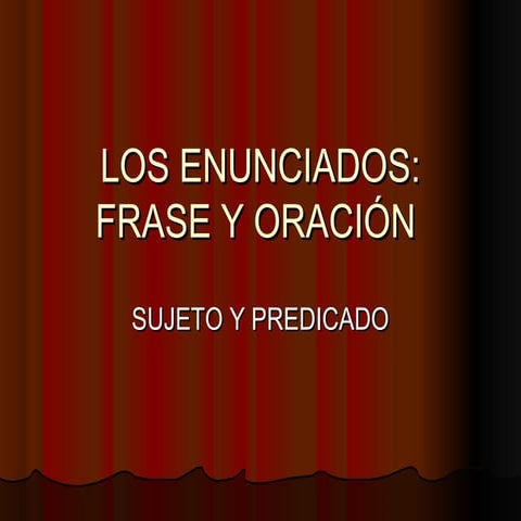 Sujeto y predicado iii | PPT