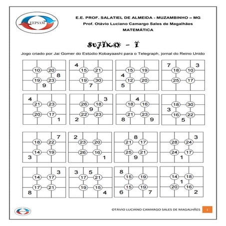 Sujiko 50 cópias fv | PDF
