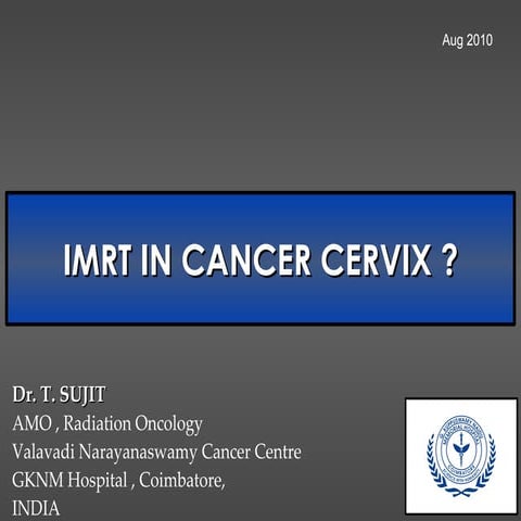 IMRT IN CANCER CERVIX | ODP
