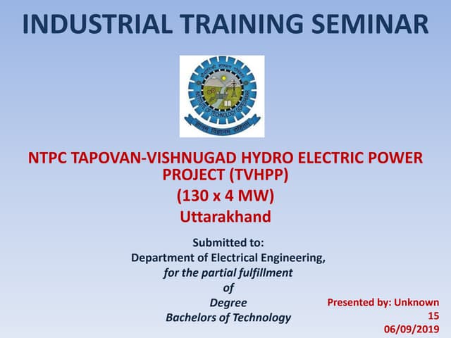Presentation on middle marshyangdi hydropower project | PPTX
