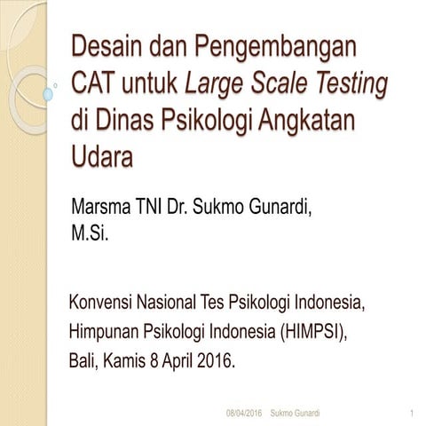 Sukmo gunardi konvensi bali 2016 | PPTX