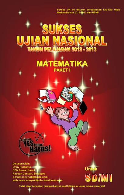 Latihan soal ujian nasional matematika sd | PDF