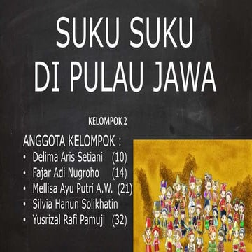 Suku suku di jawa | PPTX