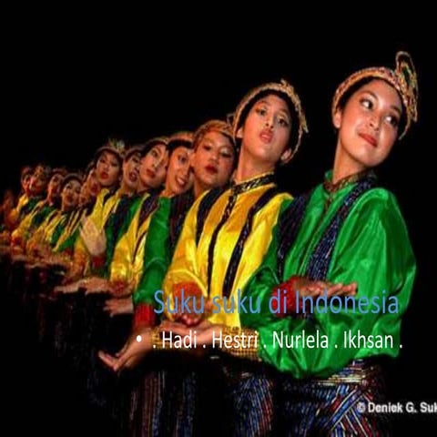 Beberapa suku di Indonesia | PPTX