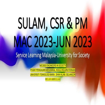Step by Step CDL-CQI Report at ufuture UiTM | PDF
