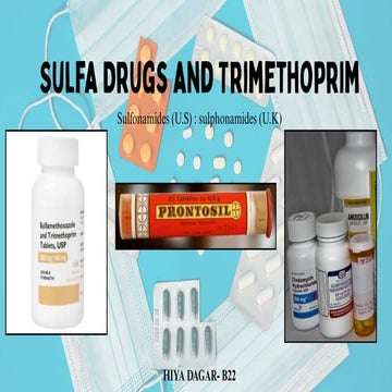 TOPIC- Sulfa Drugs and Trimethoprim- HIYA DAGAR | PDF
