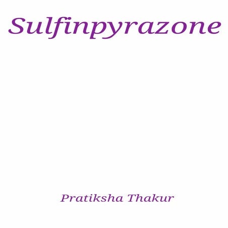 Sulfinpyrazone | PDF