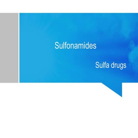 sulfonamides.ppt