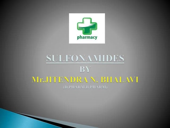 Sulphonamide | PPTX | Chemistry | Science