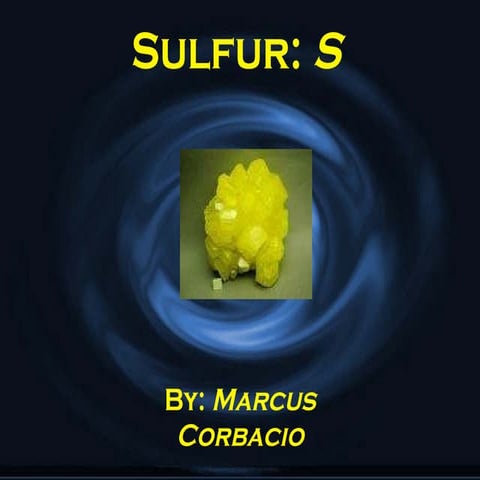 Sulfur | PPT
